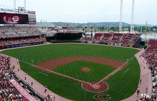 Major League Baseball Stadiums Map and Log